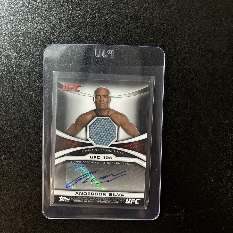 2011 Topps UFC Jon Jones Anderson Silva Dual Patch Auto /25 UFC 126 | eBay