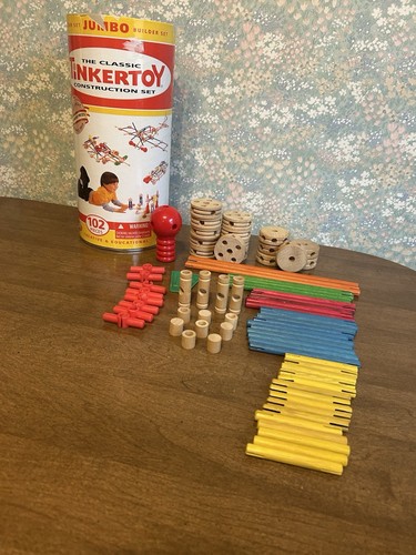 2006 TINKER TOY BUILDER SET Classic Construction Wood | eBay