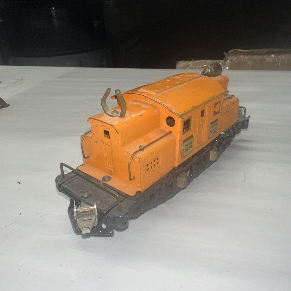 Ives No. 3254 Electric Train Engine Rare Orange Original Tested | eBay