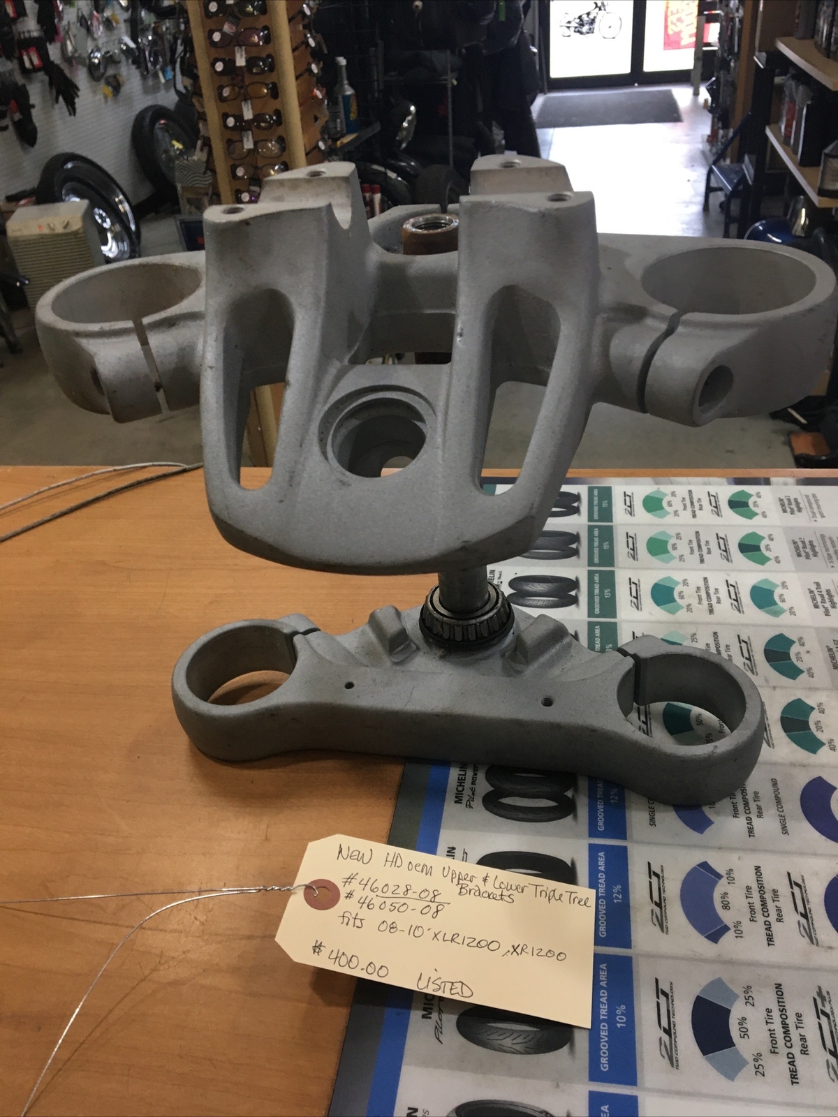 Harley Davidson oem Upper And Lower Triple Tree Brackets #46028-08 | eBay