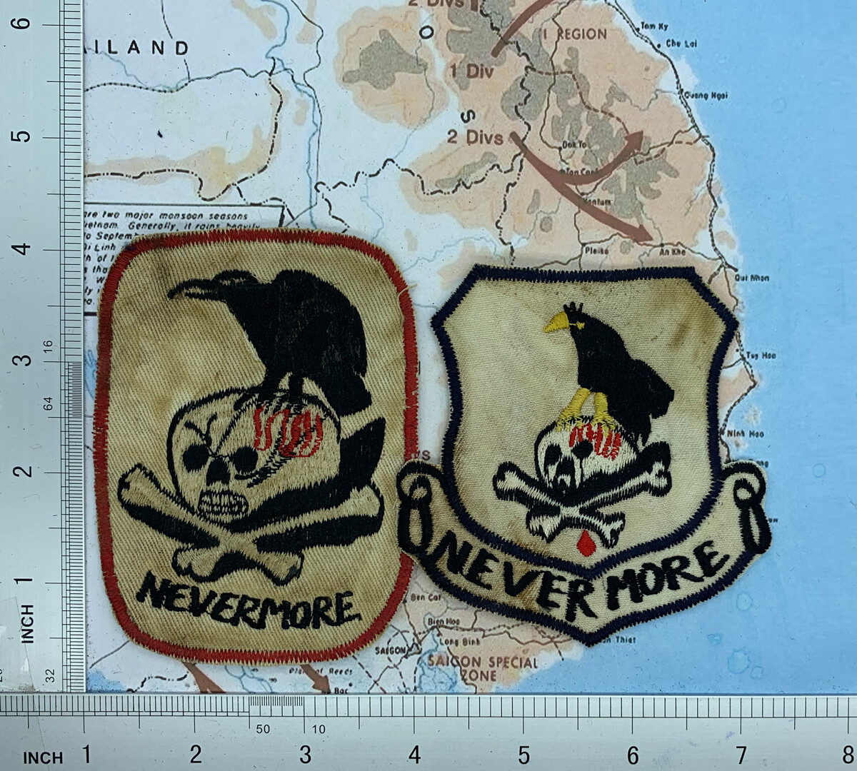 Patch , ONE PLUS 1 , USAF Vietnam Ravens FAC Laos Nevermore Patch USAF ...