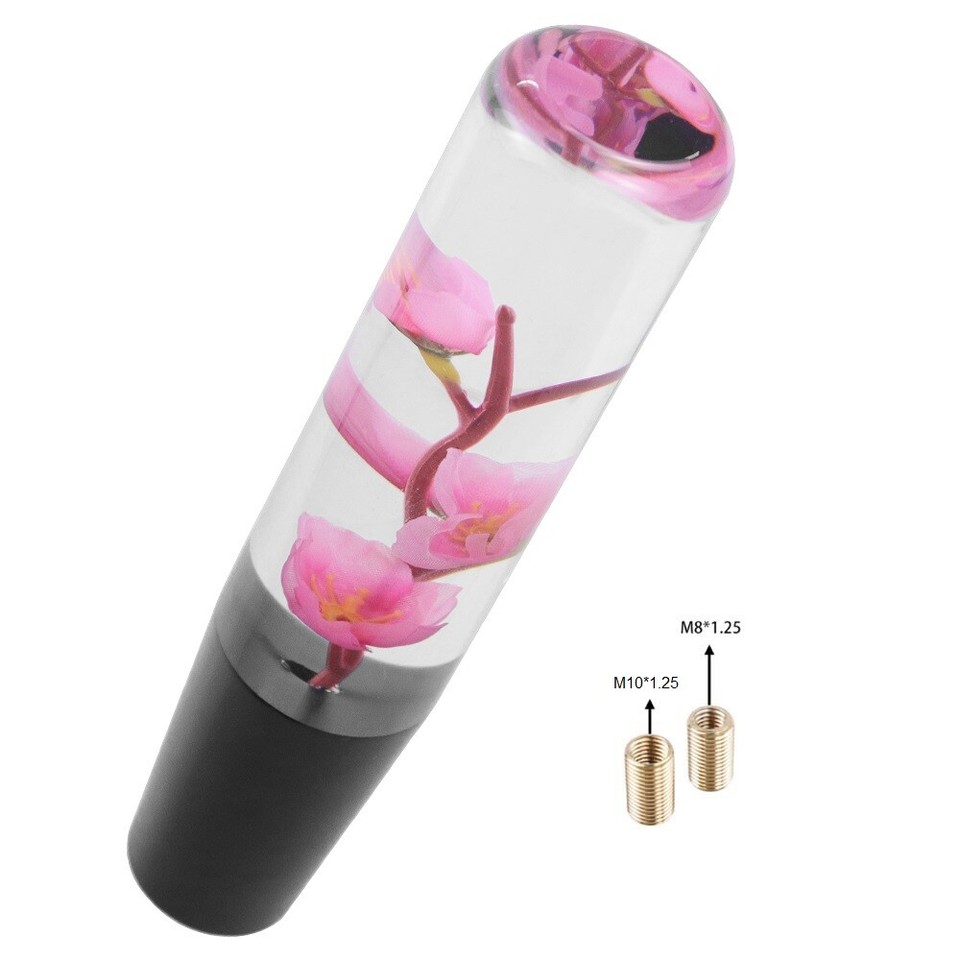 Universal JDM Sakura Pink Real Flower Manual Car Gear Stick Shift Knob ...