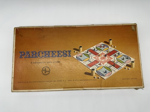 PARCHEESI Board Game - Gold Seal Edition No. 2 - Vintage 1964 Box Has ...