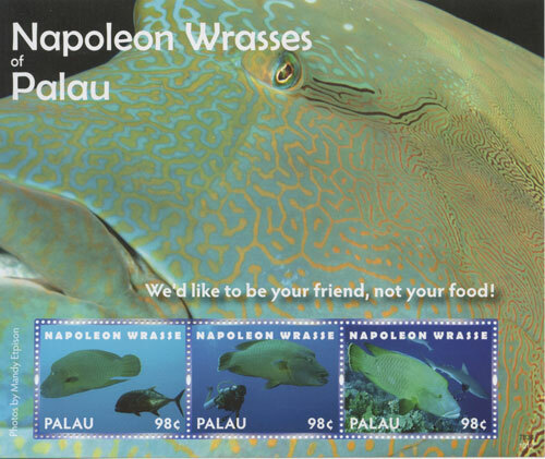 Palau 2010 - Threatened Species Fish - Sheet of 3 Stamps - Scott #1026 ...