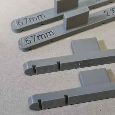 4 X Grey 67mm OO/HO Gauge Parallel Track Tools Model Railway Train ...