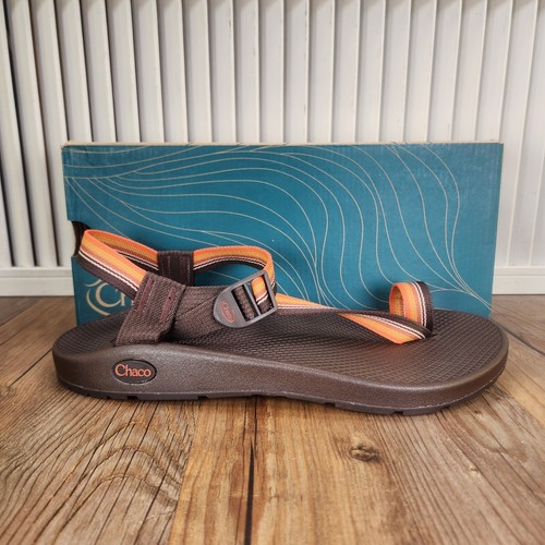 Chaco Bodhi Belt Java Sandals Men's 10 Orange Brown Toe Loop Strappy ...