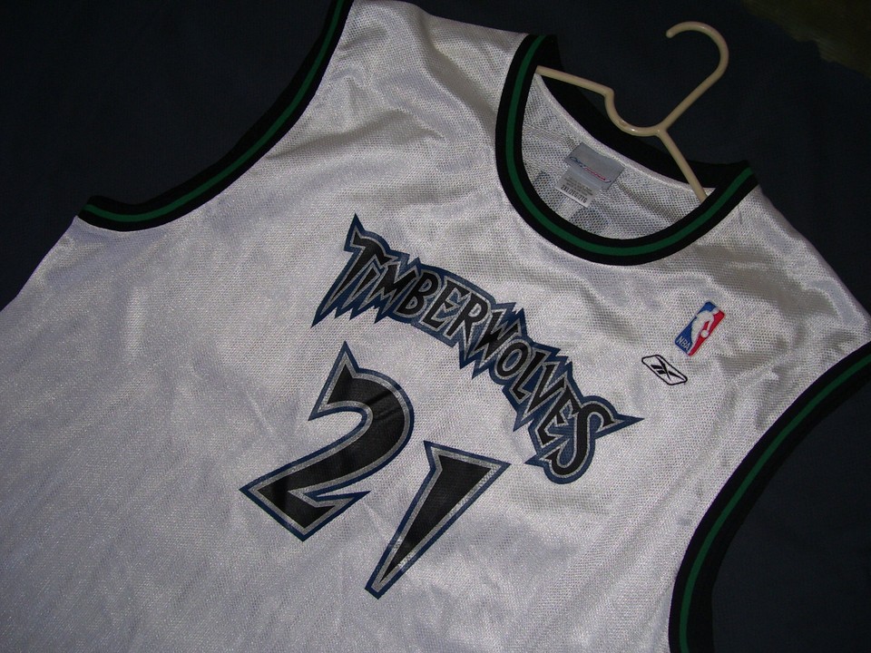Reebok Minnesota Timberwolves Kevin Garnett NBA Jersey Size 2XL Vintage ...