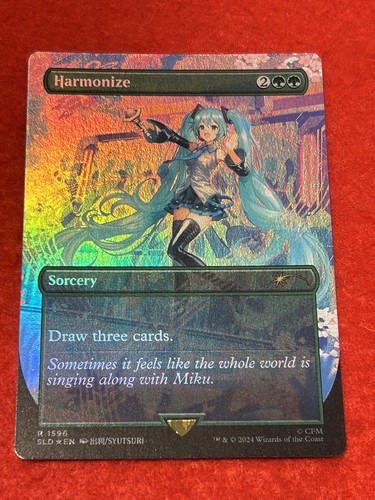 MTG Harmonize Foil Hatsune Miku Secret 1596 | eBay