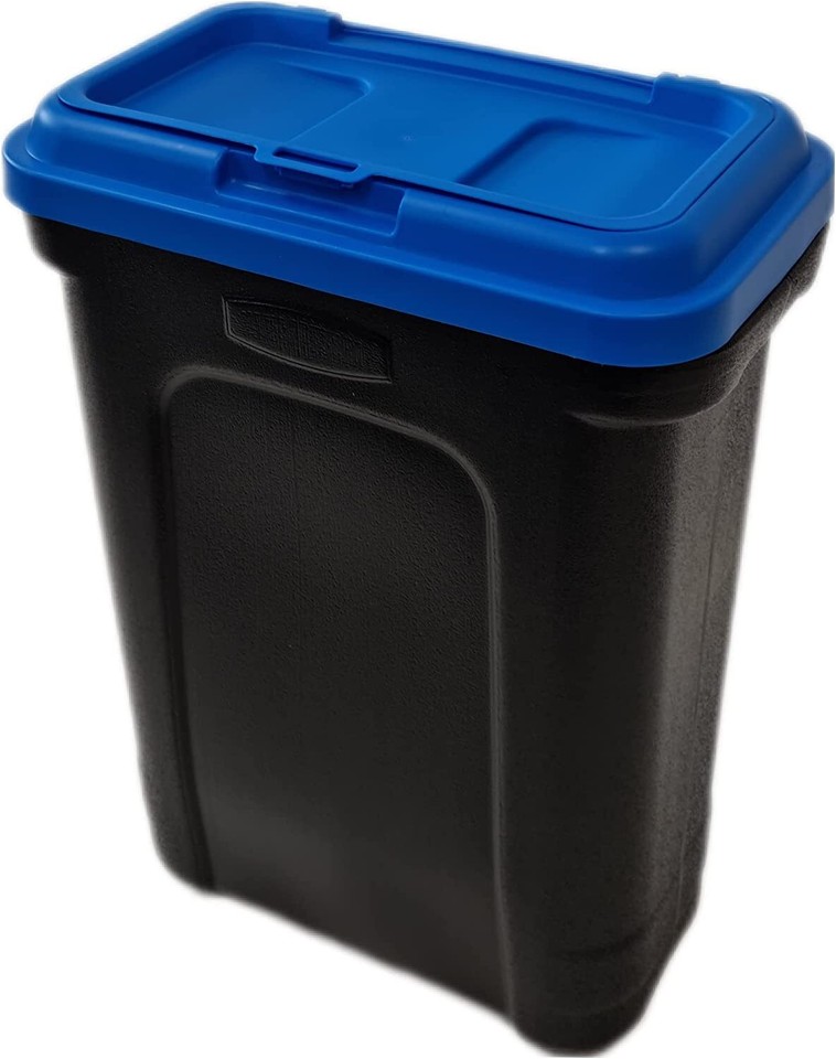 Recycling Bin 35 Litre Waste Utility Bin with Hinged Lids Colour codes ...