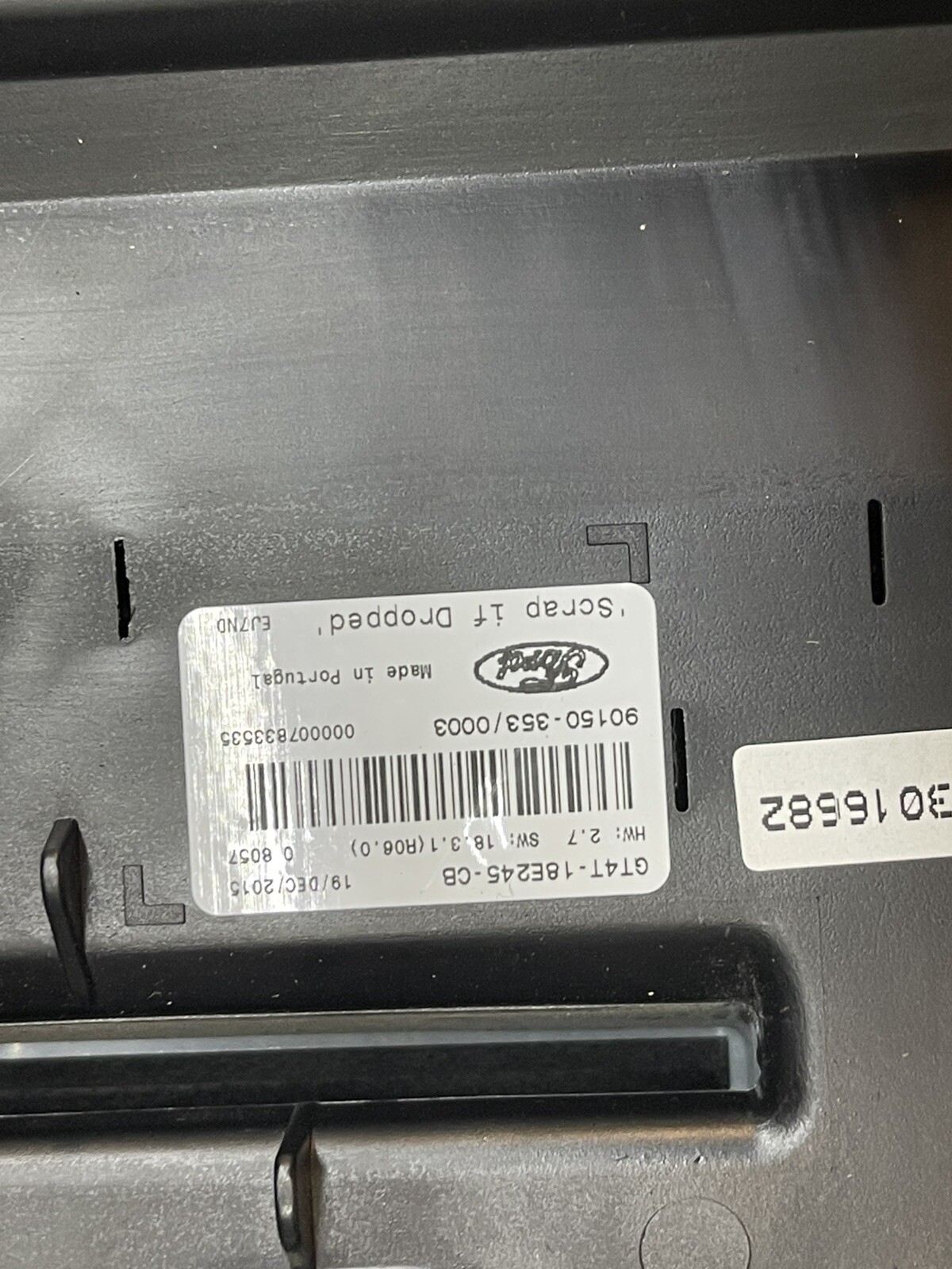 2016 Ford Edge Radio Control Panel 8.0 Screen Opening GT4T-18E245-CB ...