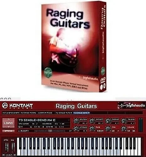 Raging Guitars - Big Fish Audio, Virtual Instrument, 3 DVD'S, Retail ...