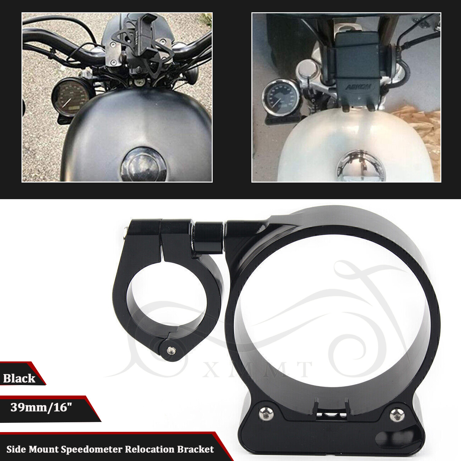 39mm Side Speedo Relocation Bracket For Harley Sportster XLH 1200 883 ...