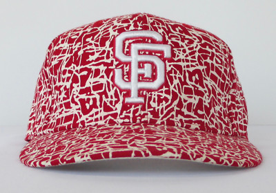 SF Giants RED PAINT CRACKLE SPLATTER COOPERSTOWN COLLECTION Baseball ...