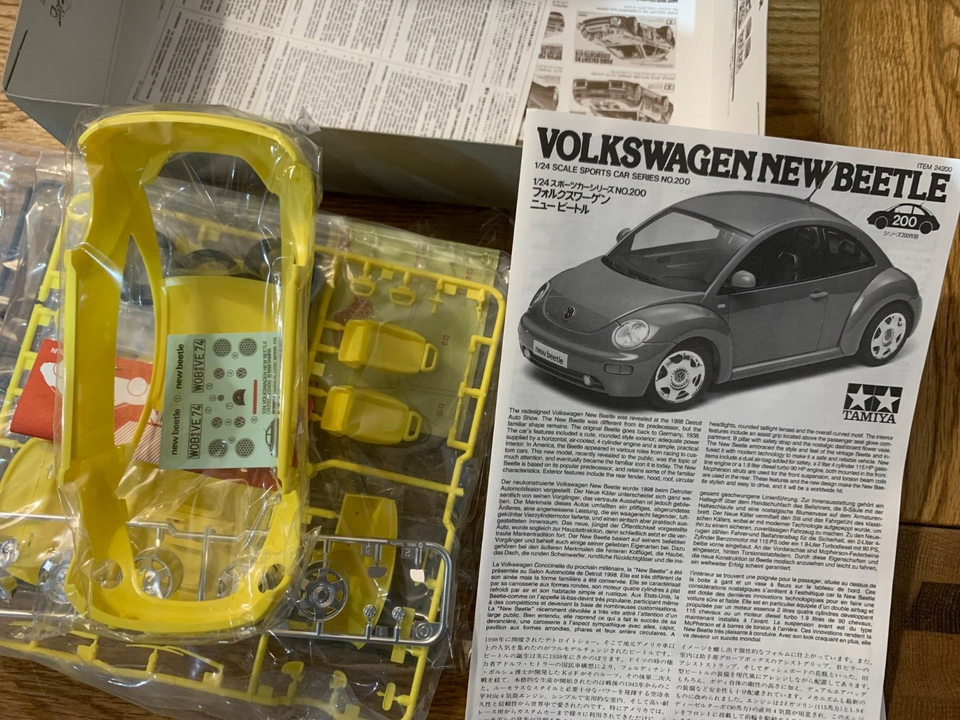 TAMIYA, 1:24 scale, 24200, VOLKSWAGEN NEW BEETLE, SEALED | eBay