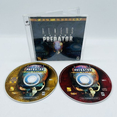 ALIENS Versus PREDATOR Gold Edition 2001 2-Disc Windows PC Game, Fast ...
