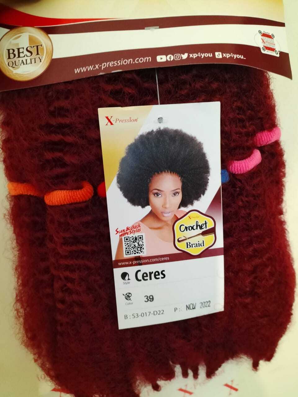 Expression Cere Xpression Ceres Afro Marley Kinky Crochet Hair ...