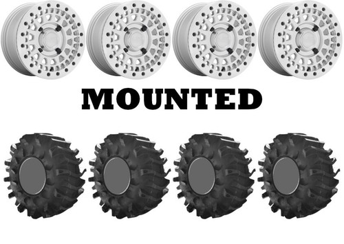 Kit 4 Interco Aqua Torque 28x10-14 on Parker Beadlock Silver Nar HP1K ...