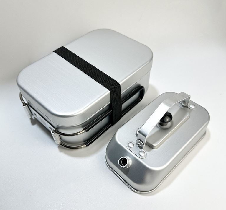 Outdoor Survival Mess Kit Camping Aluminum Mess Tin Coffee Kettle 2 ...