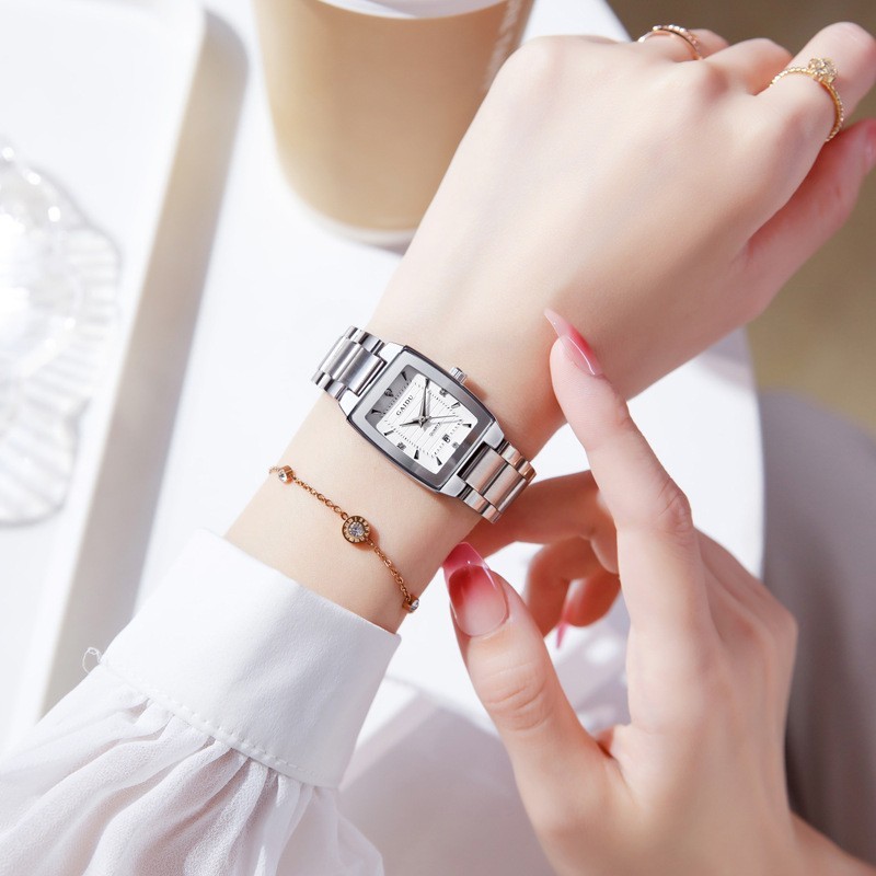 GAIDU Women's Watch Luxury Special Interest Light Vintage Wine Bucket ...