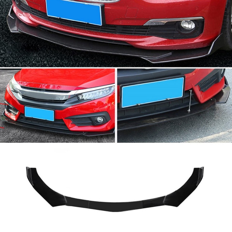 Front Car Bumper Lip Body Kit Universal Lip Splitter Spoiler ...