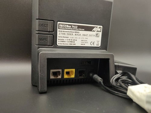 AVM FRITZ!Box 7412 WLAN Internet Router Repeater DSL ADSL VDSL DECT TAE ...