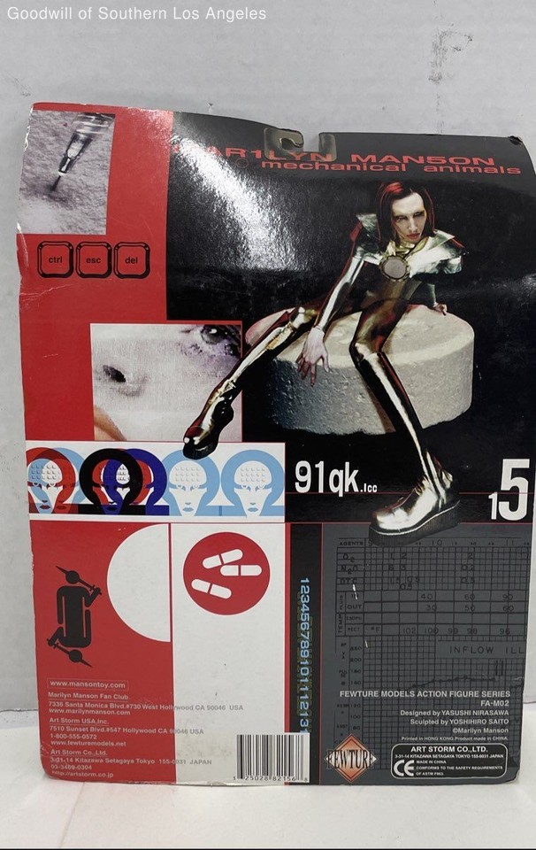 Fewture Models Marilyn Manson Mechanical Animals Action Figure FA-M02 ...