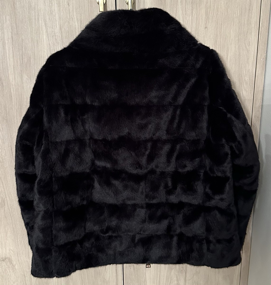 NWTs Herno Faux Fur Teddy Down Jacket. Black. Sz. 48 IT (12 NWTs Herno Faux Fur Teddy Down Jacket. Black. Sz. 48 IT (12