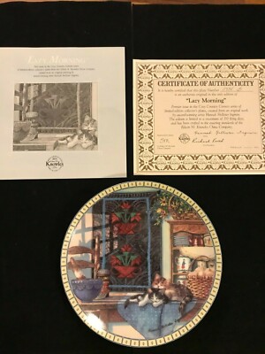 Lazy Morning Cozy Country Corners Hannah Hollister Ingmire Plate 1990 ...