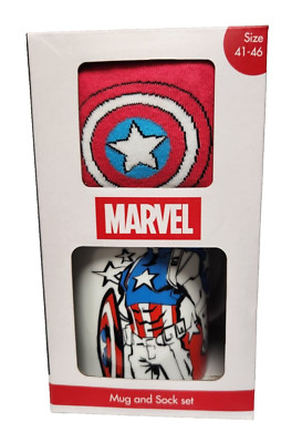 Marvel Mug and Sock Set Superhero Gift for Fans | eBay UK