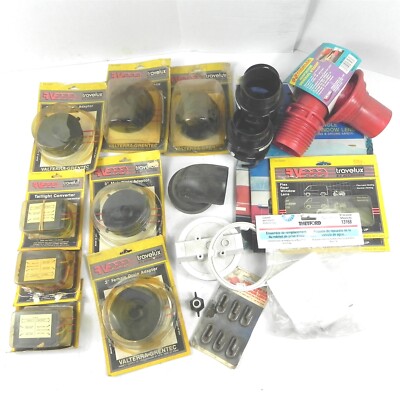 HUGE LOT OF NEW RV PARTS SEWER PLUMPING ACCESSORIES + MORE MIXED OLDER ...