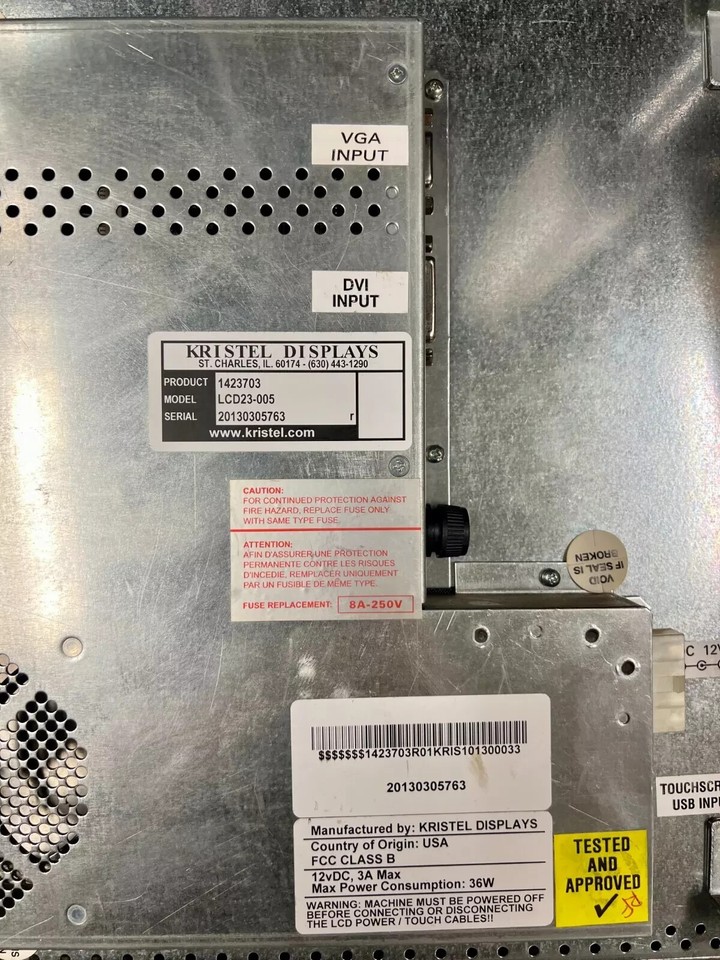 WMS BB3 Blade and s23 23 inch Touch Screen Monitor Display Model LCD23 ...