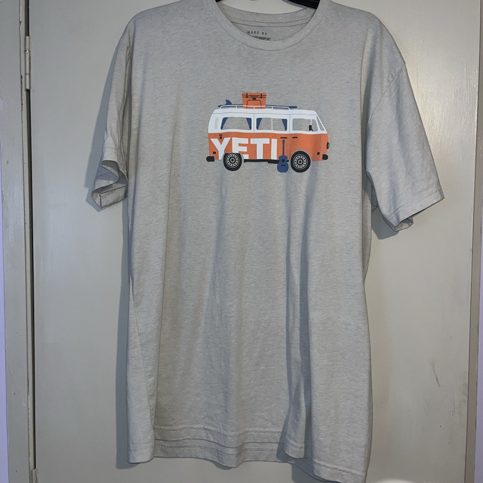 RARE YETI COASTAL CAMPER VW BUS Adult Short Sleeve T … - Gem
