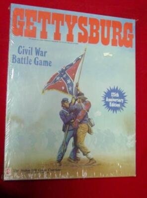 Avalon Hill - GETTYSBURG - Civil War Battle Game - 125th Anniversary Ed ...