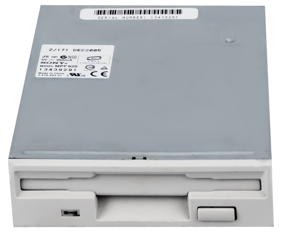 FDD 1.44MB SONY Diskettenlaufwerk Computer intern Floppy Drive Weiß | eBay
