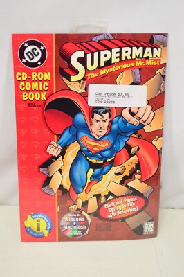 NEW Superman The Mysterious Mr. Mist CD-ROM Comic Book Computer Video ...