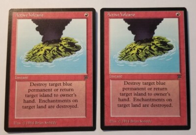 2x Active Volcano ~ Legends ~ Magic the Gathering MtG | eBay