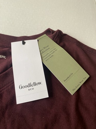 Goodfellow & Co. Men’s Short Sleeves Size S Every Wear Tee Maroon V ...