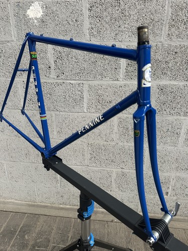 Pennine Cycle Reynolds 531c Frame 54 x 56cm Blue, White Decals & Pic ...