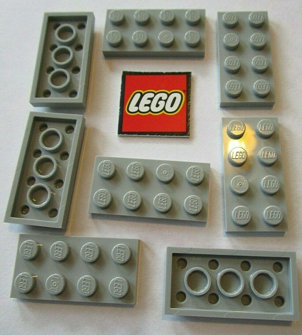 Lego Medium Stone Grey PLATES - Choose Your Own Size - NEW 4x12, 2x14 ...