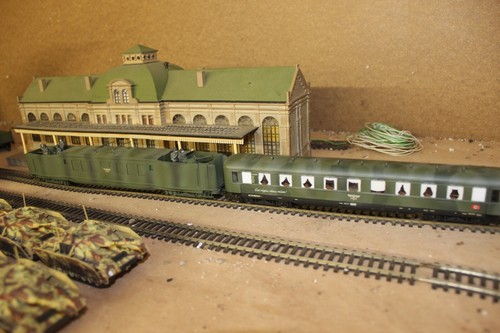 HO Flakwagen and Liliput Reich government coach military ww2 drg drb ...