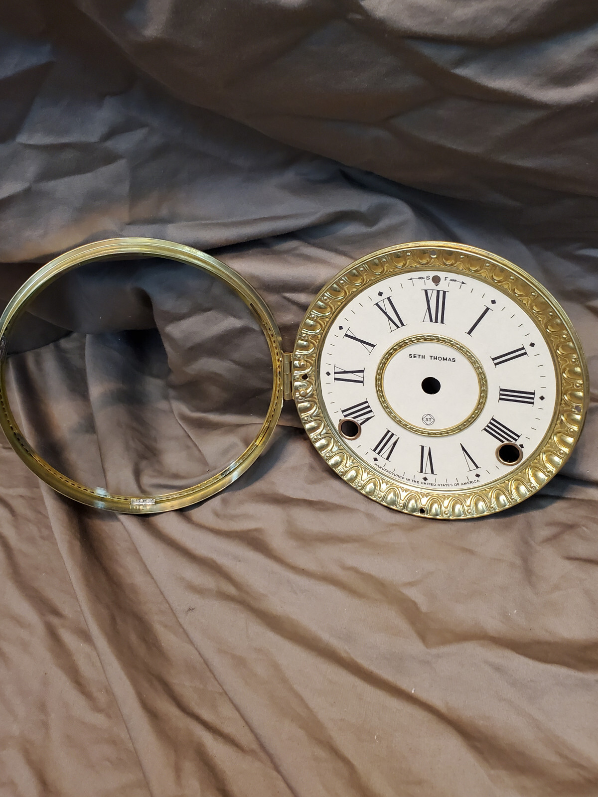 Restored Antique Seth Thomas Clock Dial and Bezel Refurbished | eBay