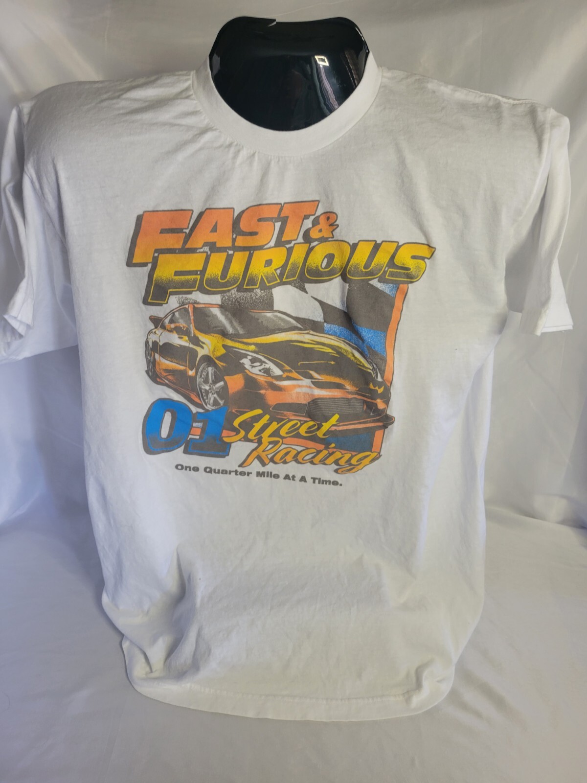 Fast & Furious One Quarter Mile At A Time White T-shi… - Gem