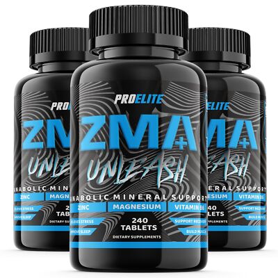 240 TABLETS ZMA POWER MUSCLE GROWTH + STRENGTH TESTOSTERONE BOOSTER ...