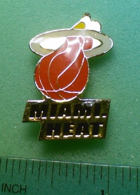 Basketball Pin - Miami Heat Logo (style C) | eBay