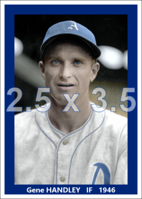 Gene Handley - 1946 Philadelphia Athletics - choose a style - colorized ...