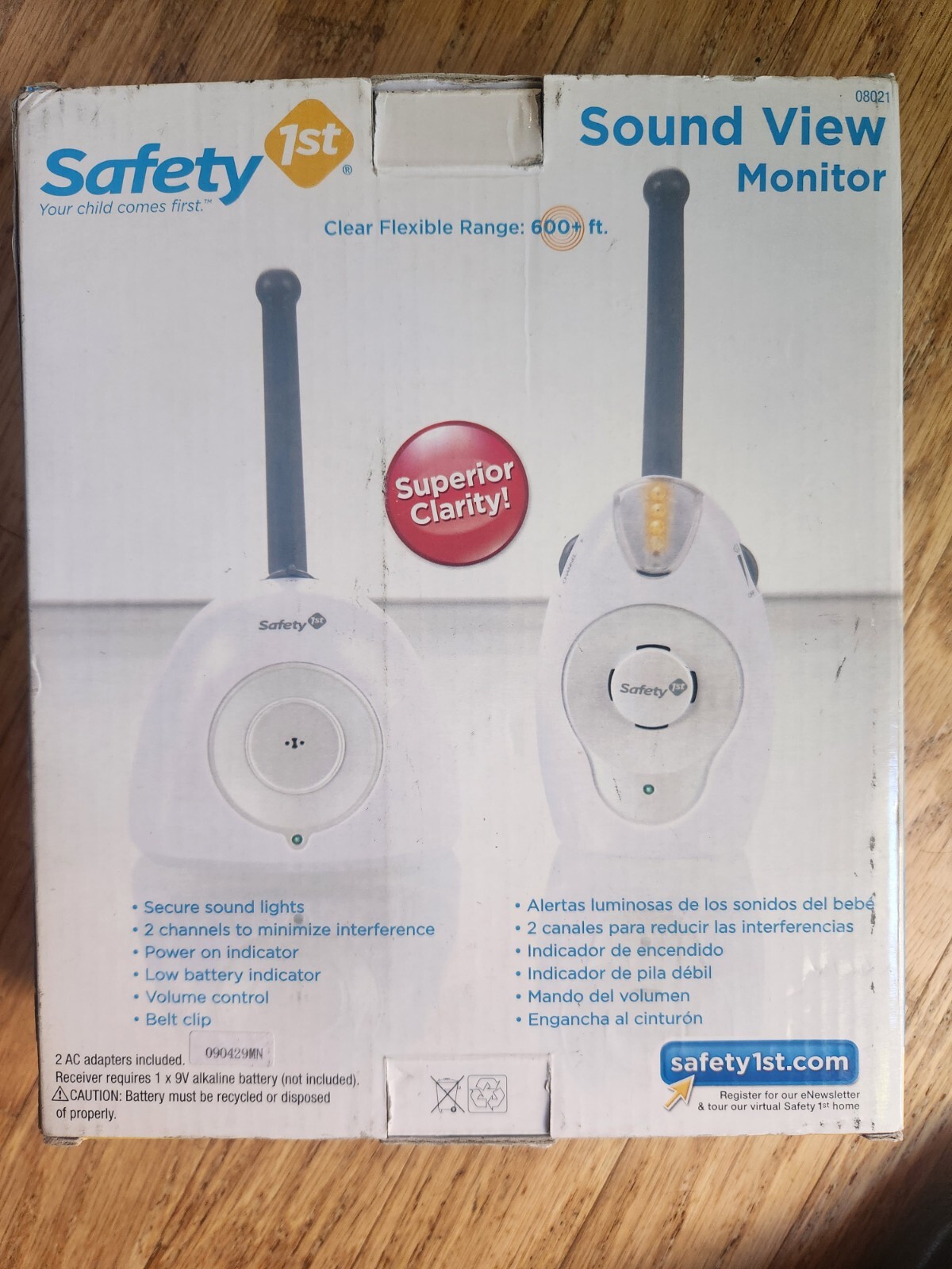 Safety 1st Sound View Monitor 08021 2-channel Baby Monitoring System ...