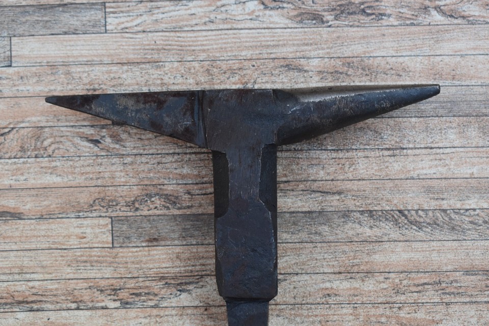 Vtg Hardy Steel Silversmith Blacksmith Tinsmith Beak Stake T Anvil Tool ...