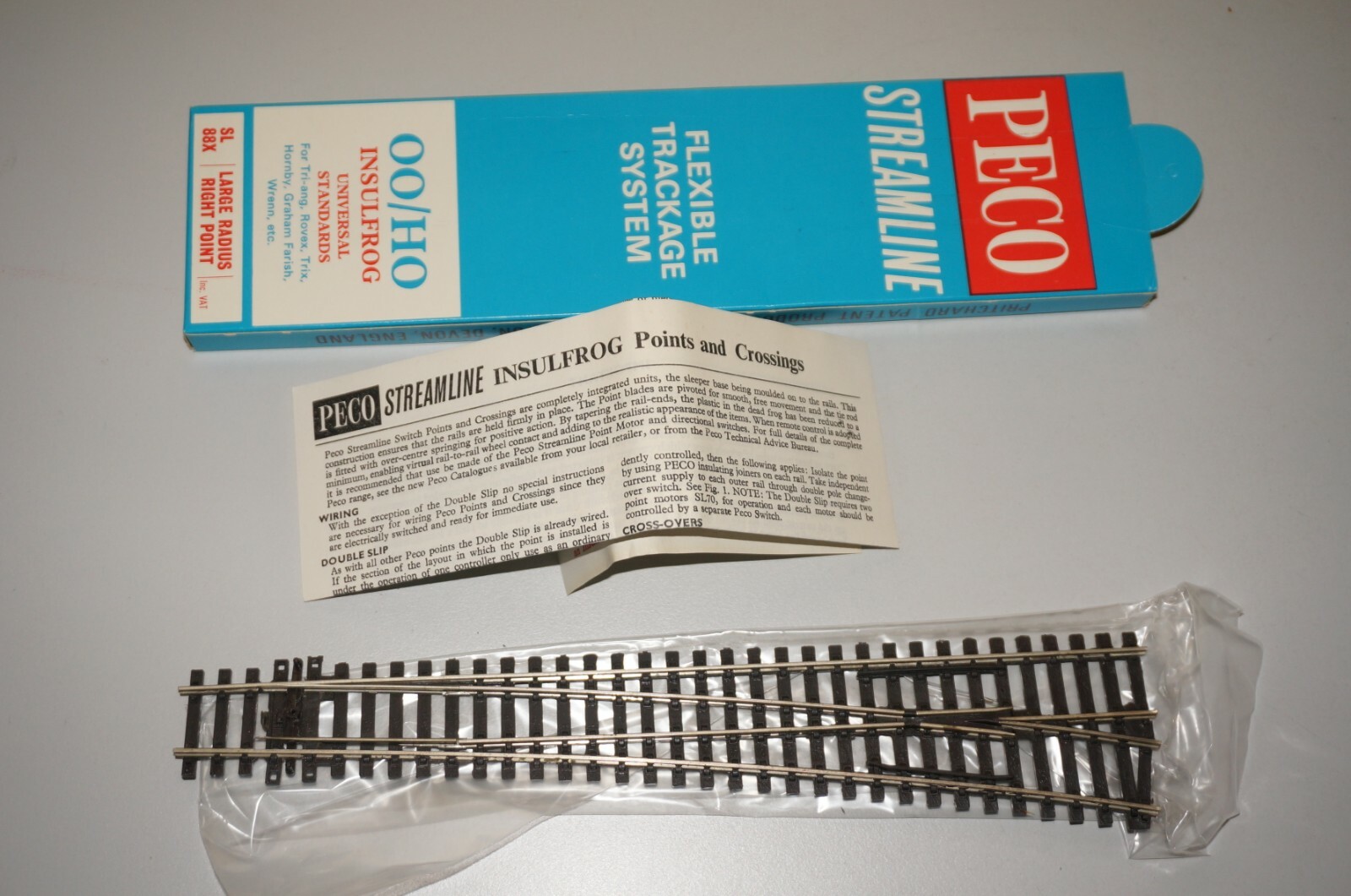 RF13] PECO SL88 - Code 100 Railroad Track Right 12° Large Radius Boxed ...