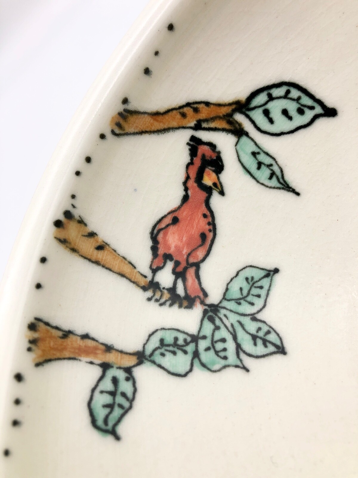 Danyel Dean Pottery Bowl Ceramic Signed Bird Watcher Vintage | eBay