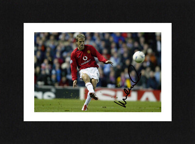 8X6 Mount PHIL NEVILLE Signed PHOTO Gift Ready To Frame MANCHESTER ...
